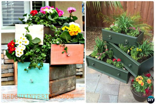 Best Recycle Old Drawers Garden Planter DIY Ideas Projects