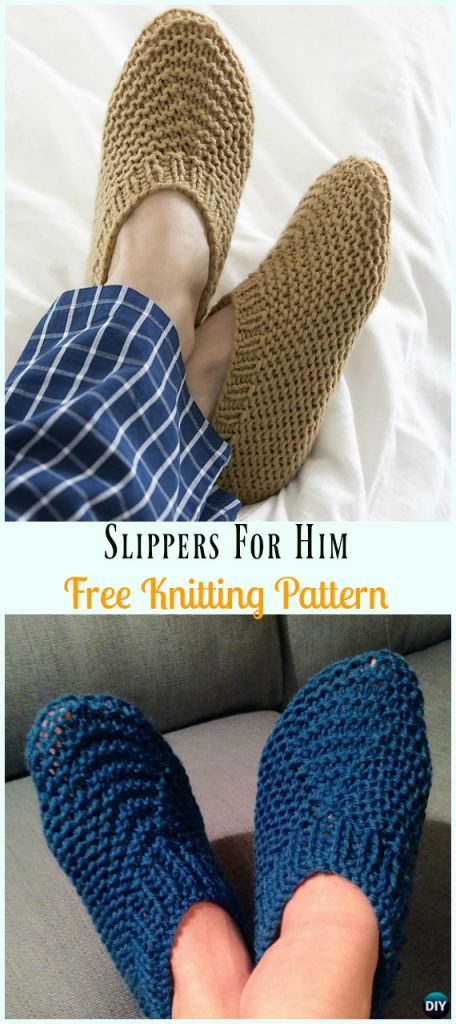 Knit Adult Slippers & Boots Free Patterns Written Tutorials