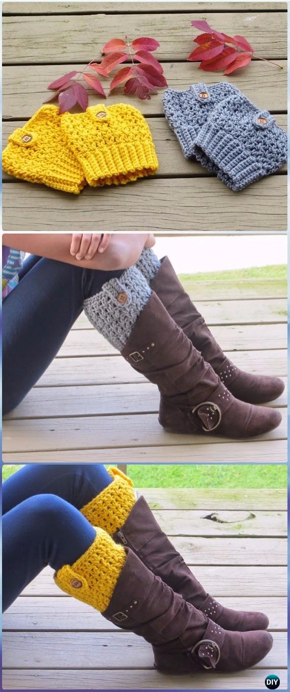 Crochet Boot Cuffs & Toppers Free Patterns & Tutorials