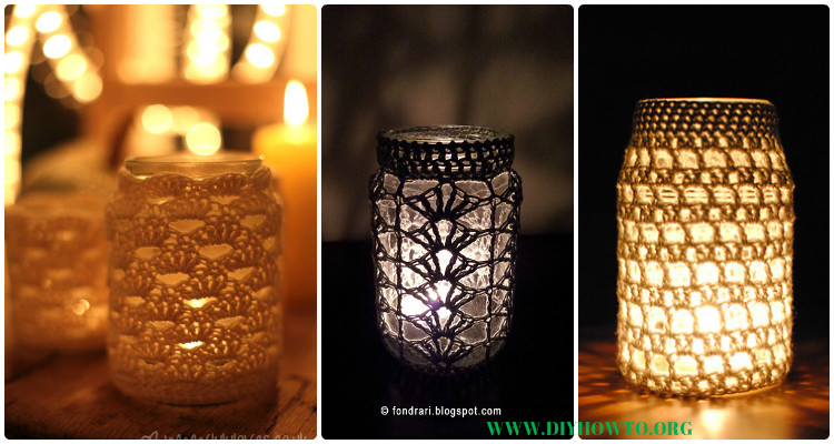Crochet Candle Jar Cozy Free Patterns