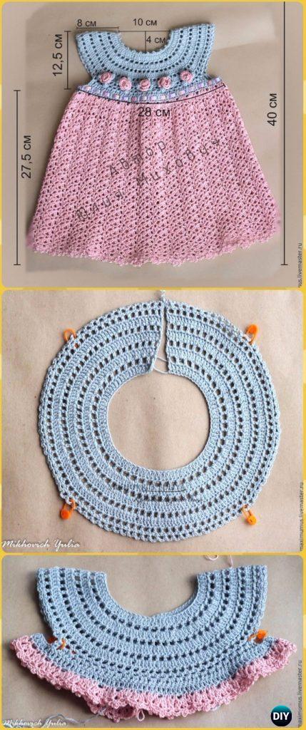 Crochet Girls Dress Free Patterns & Instructions