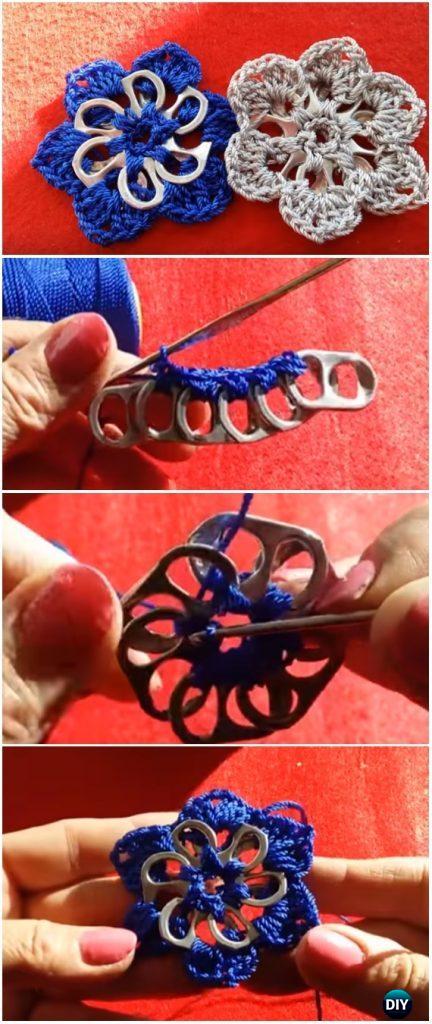 Crochet Pop Tab Christmas Ornament Free Patterns