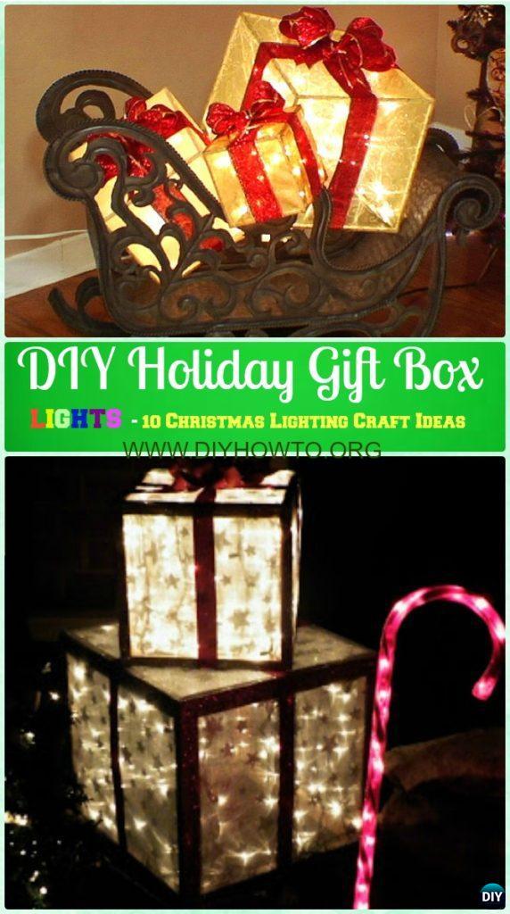 DIY Outdoor Christmas Lighting Craft Ideas