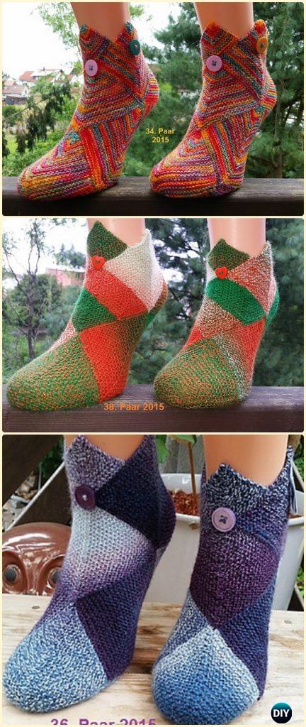 Knit Adult Slippers & Boots Free Patterns Written Tutorials