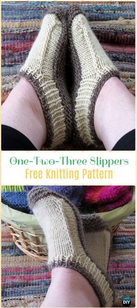 Knit Adult Slippers & Boots Free Patterns Written Tutorials