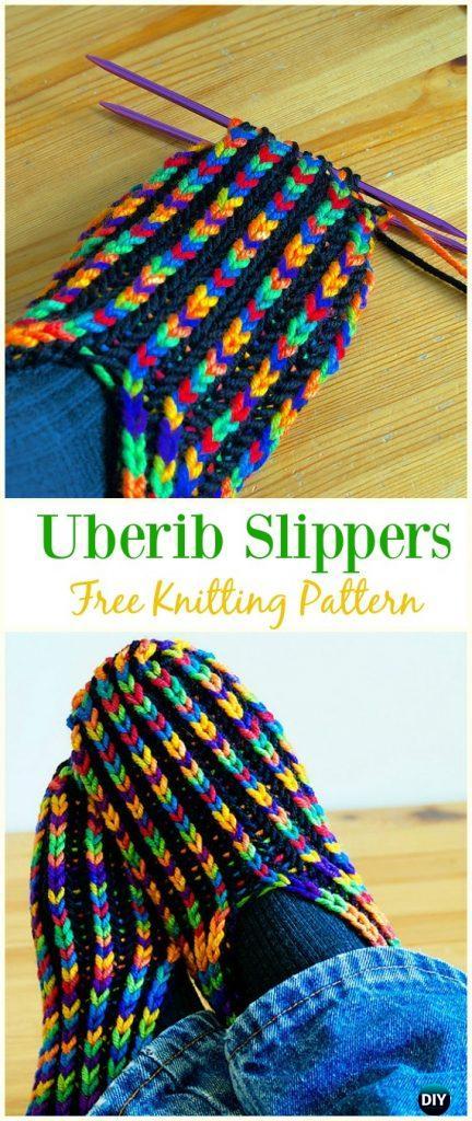 Knit Adult Slippers & Boots Free Patterns Written Tutorials