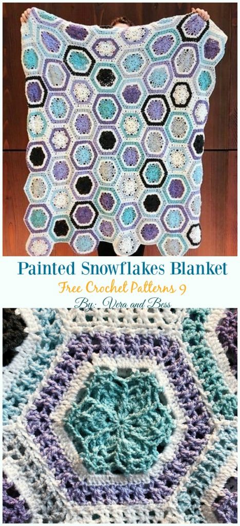 Snowflake Afghan Blanket Free Crochet Patterns