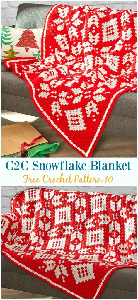 Snowflake Afghan Blanket Free Crochet Patterns