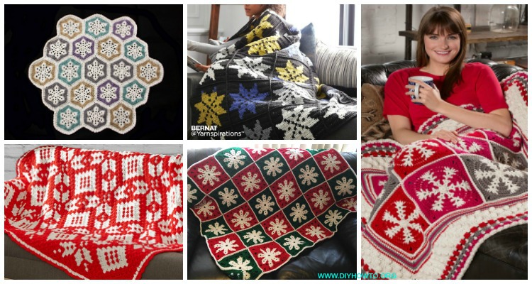 Snowflake Afghan Blanket Free Crochet Patterns